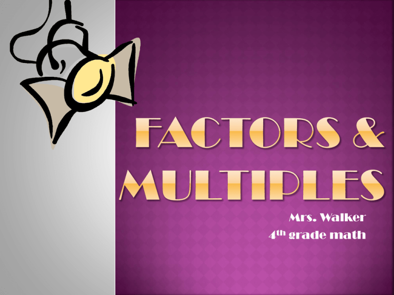 Factors And Multiples
