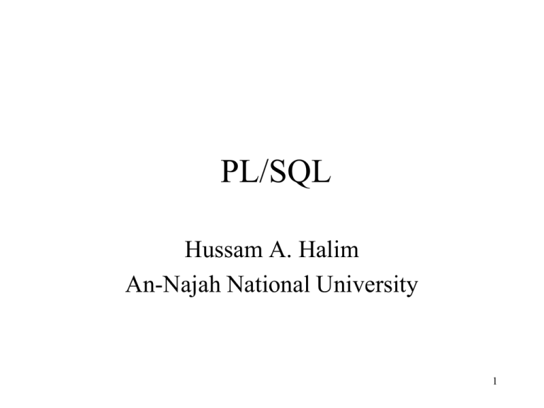 JumpStart PL SQL