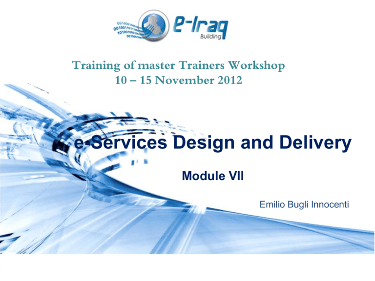 e-services ToT module7