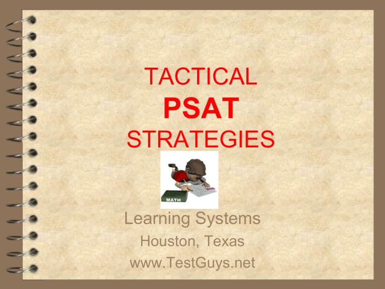 PSAT Powerpoint PSAT Powerpoint