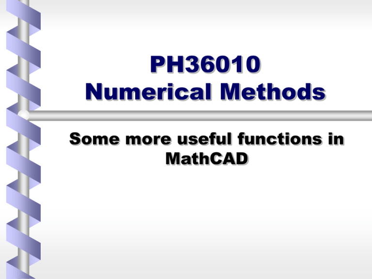 MathCAD Solving Differential Equations