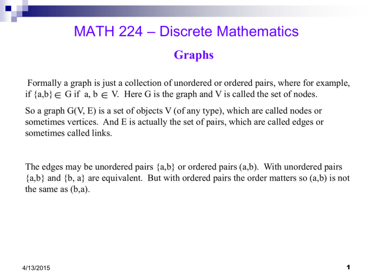 Graphs - SIUE Computer Science