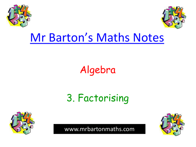 Factorising Chiltern Edge School