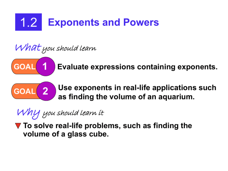 1 2 Exponents And Powers