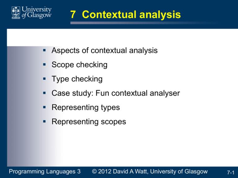 07 Contextual analysis