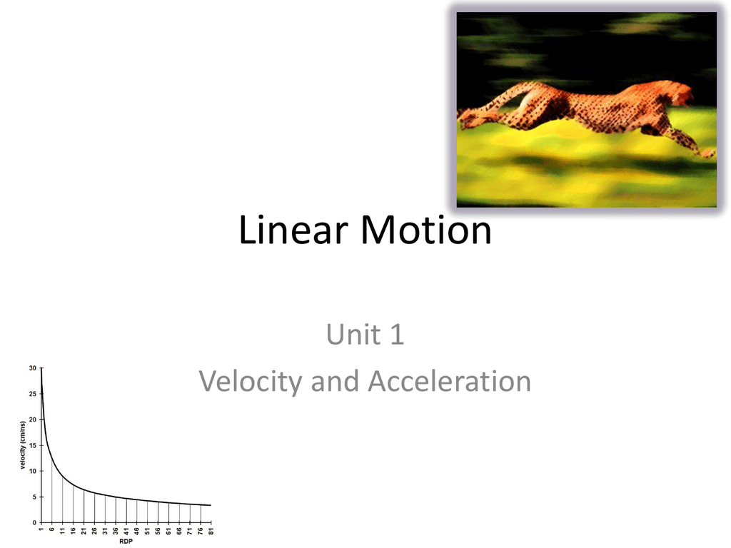 Linear Motion