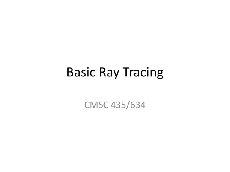 Ray Tracing