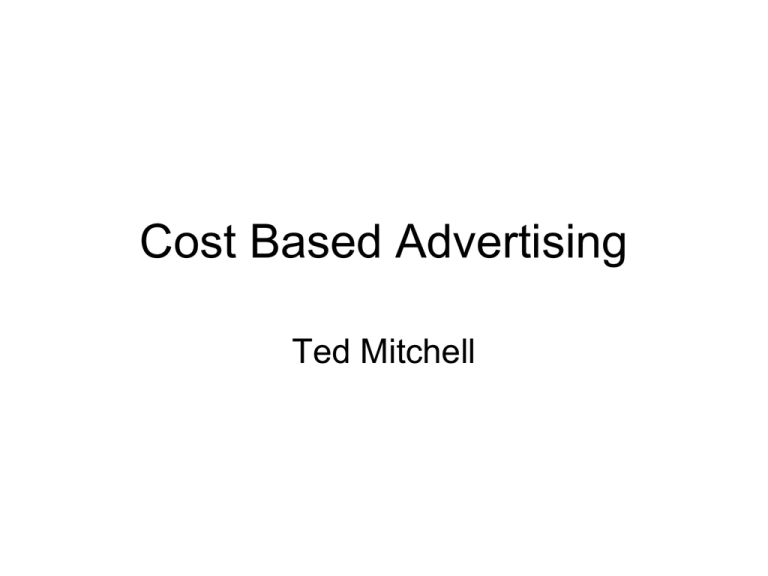 Three Methods For Setting Advertising Budget