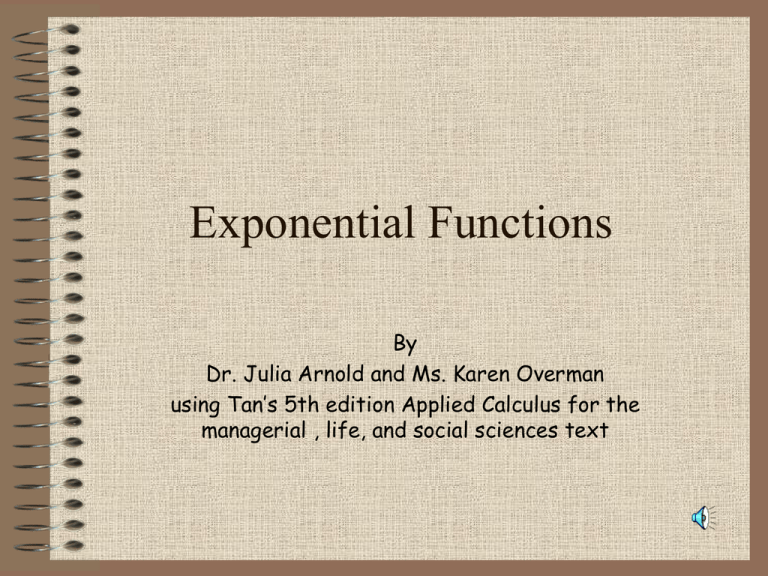 Section 5 1 Exponential Functions