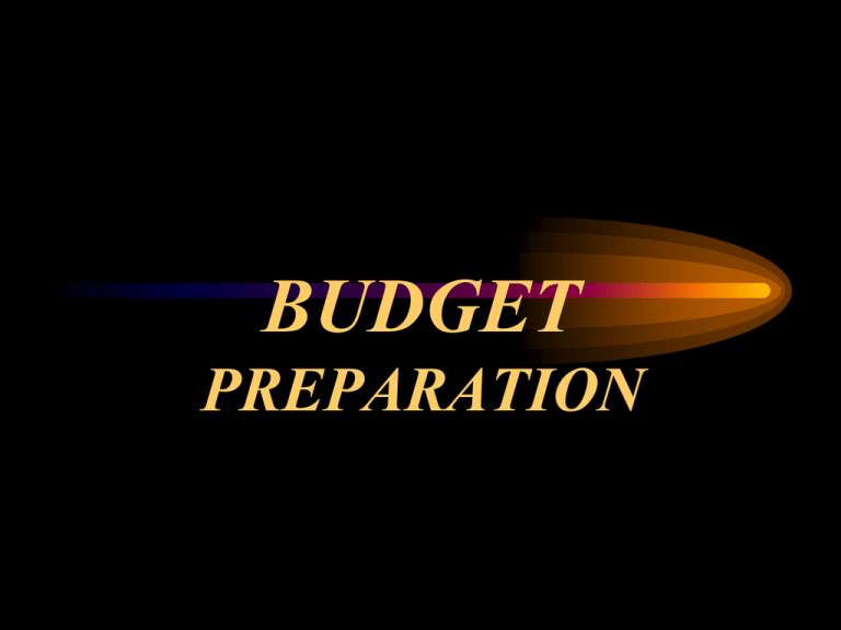 Preparation Of Budget
