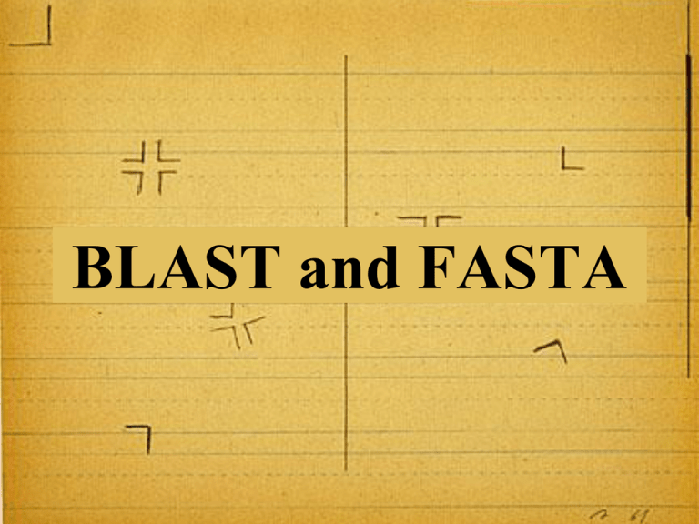 BLAST And FASTA