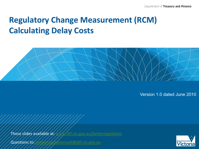 Calculating Delay Costs