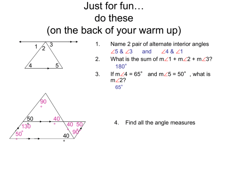 5 2 Triangle Sum Theorem 5 2 Triangle Sum Theorem