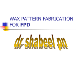 STEPS OF RPD CONSTRUCTION