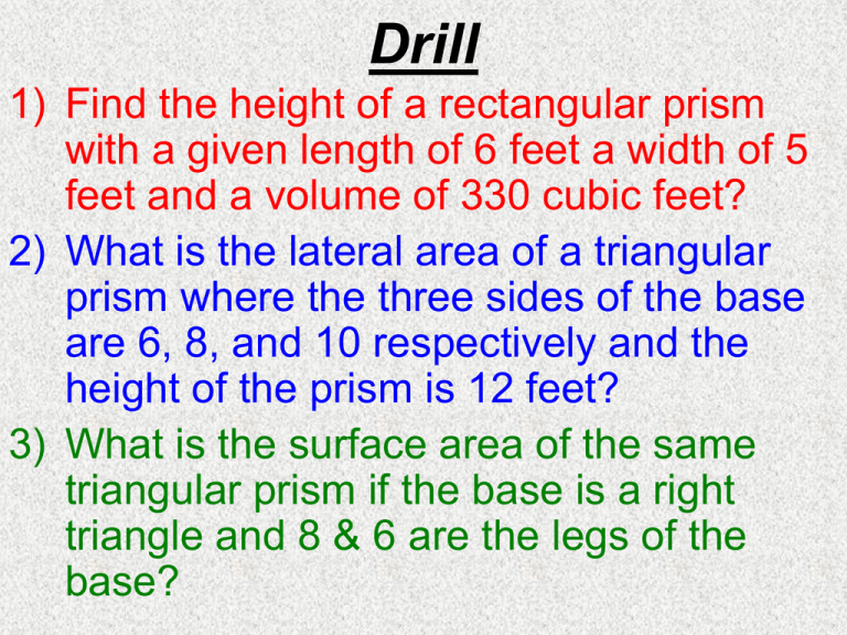 Surface Area Of Pyramids And Cones