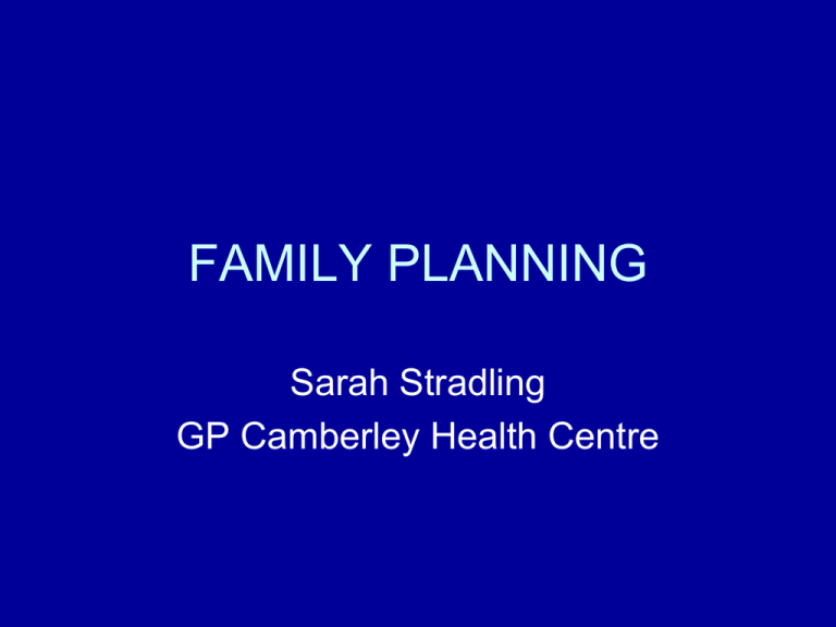 Family Planning Family Planning
