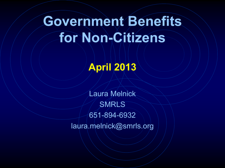 Government Benefits For Non Citizens Government Benefits For Non Citizens