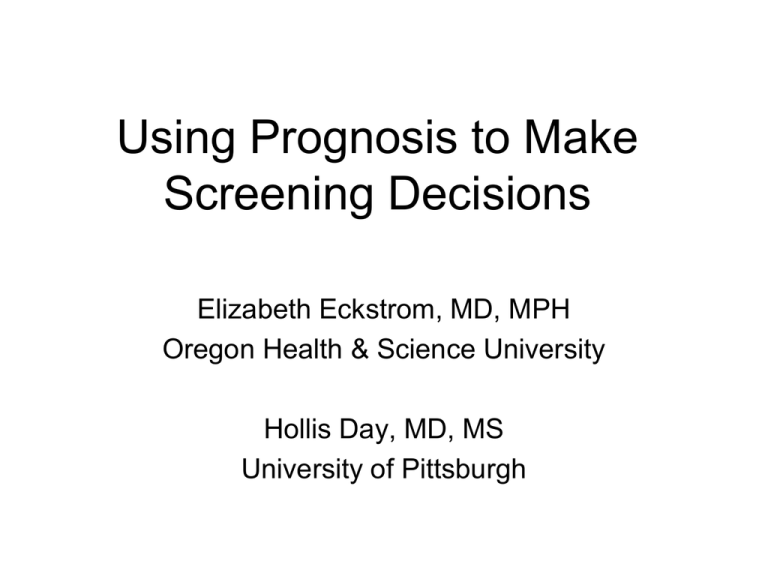 When Can Prevention Screening Stop 