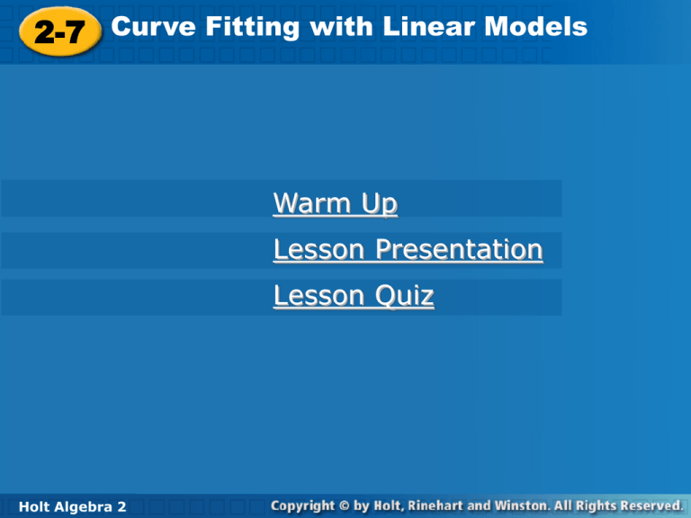 2 7 Curve Fitting With Linear Models