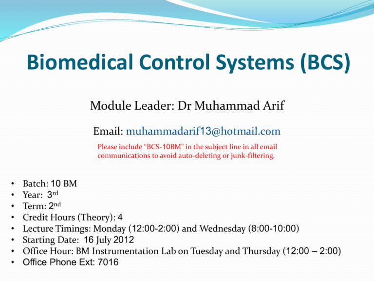 6 Stability Of Linear Control Systems