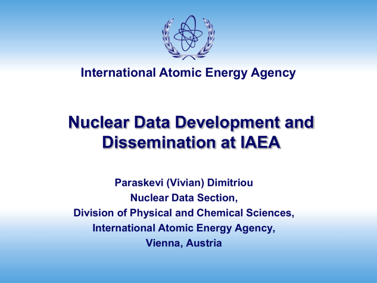 Nuclear Data Development and Dissemination at IAEA