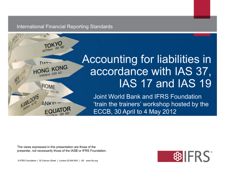 IAS 17 Leases IAS 17 Leases