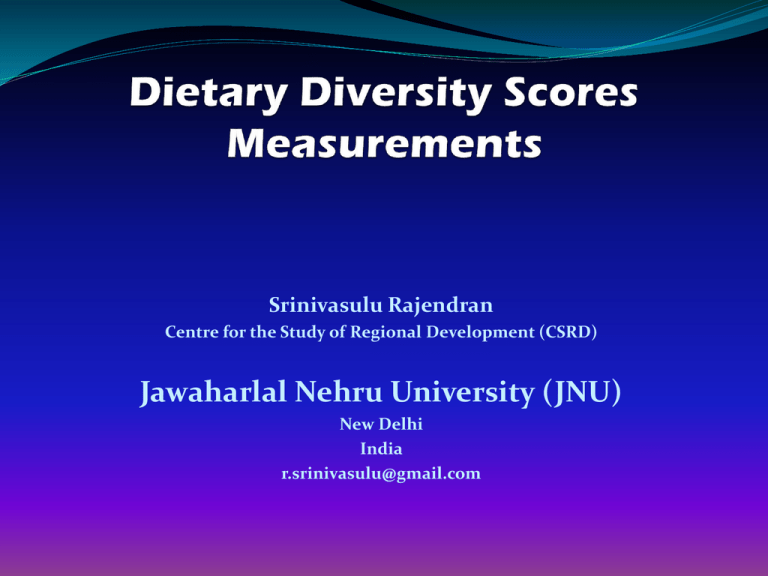 Analysis Of Data For Measuring Food Availability Access