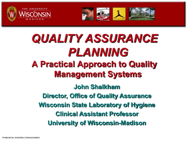 Presentation - Wisconsin State Laboratory of Hygiene