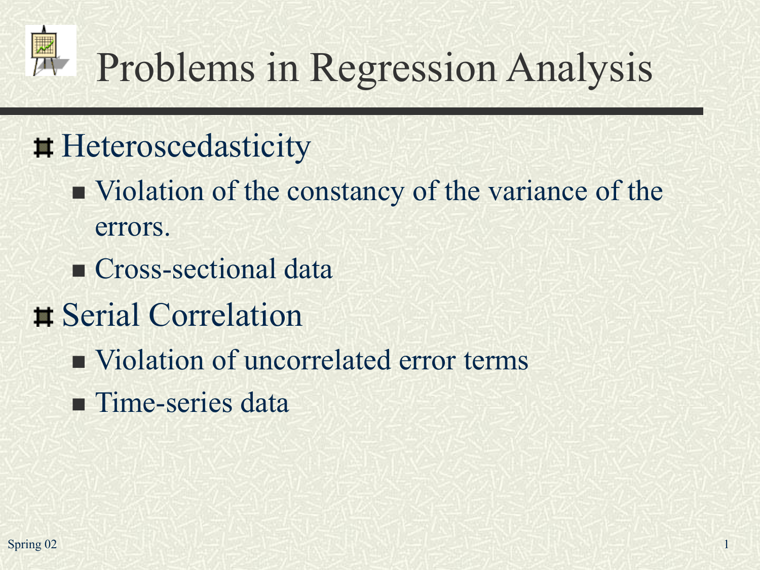 Problems In Regression Analysis