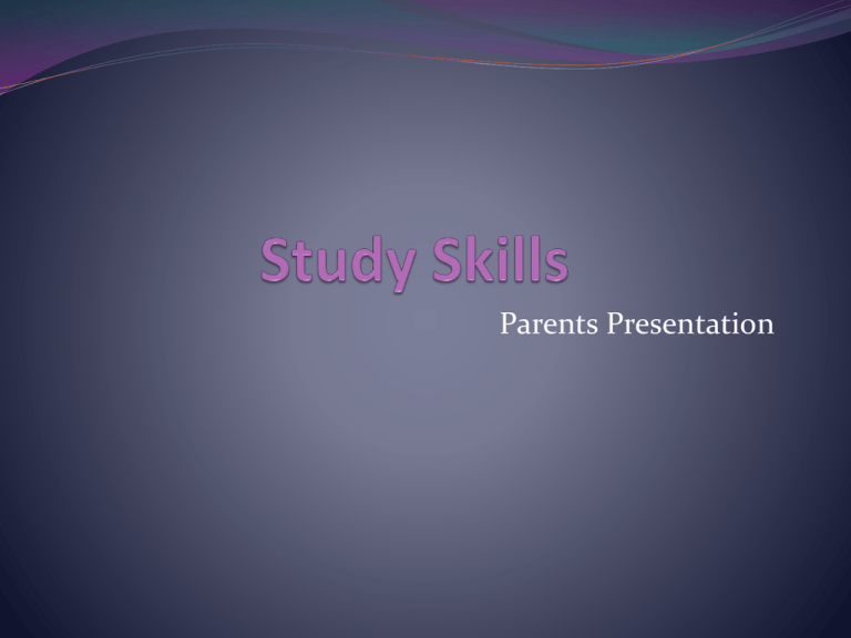 What Are Study Skills 