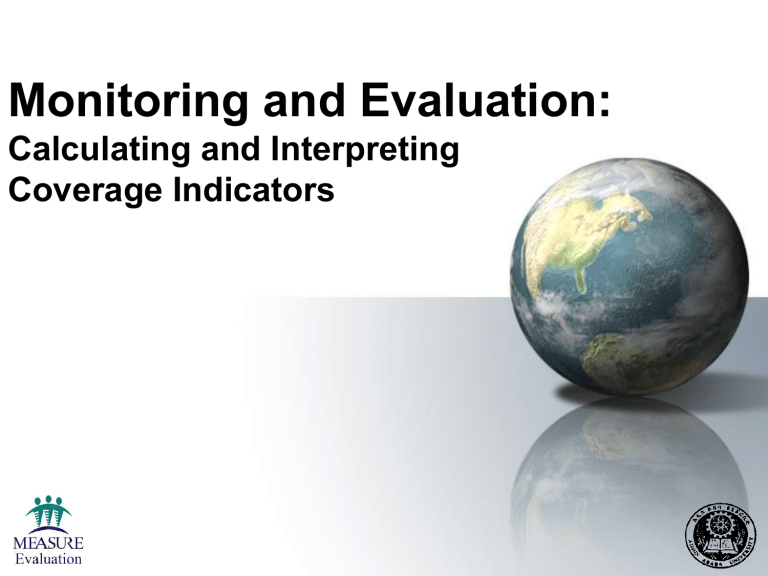 Calculating Coverage Indicators 170706