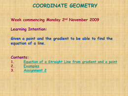 C1 Coordinate Geometry+Solutions