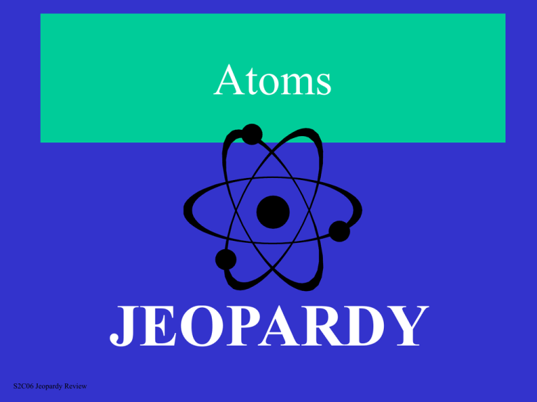 Measuring Matter Jeopardy