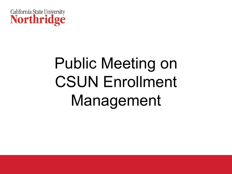 Impaction - California State University, Northridge