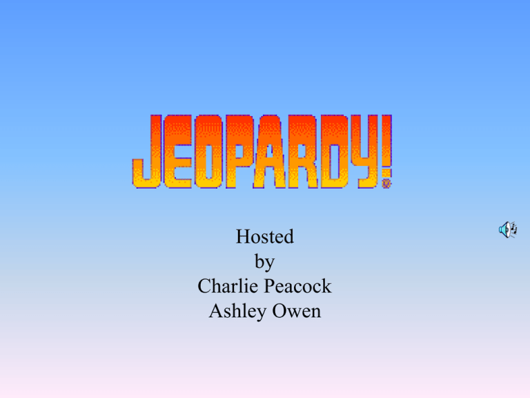 Jeopardy Jeopardy