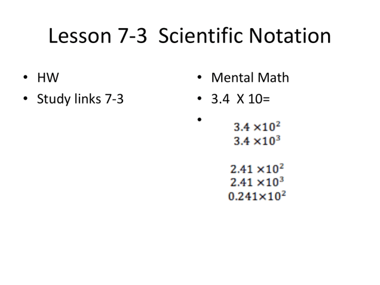 Lesson 7 3 Scientific Notation