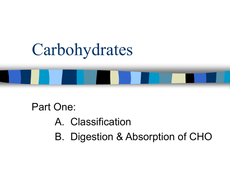 Carbohydrates Carbohydrates