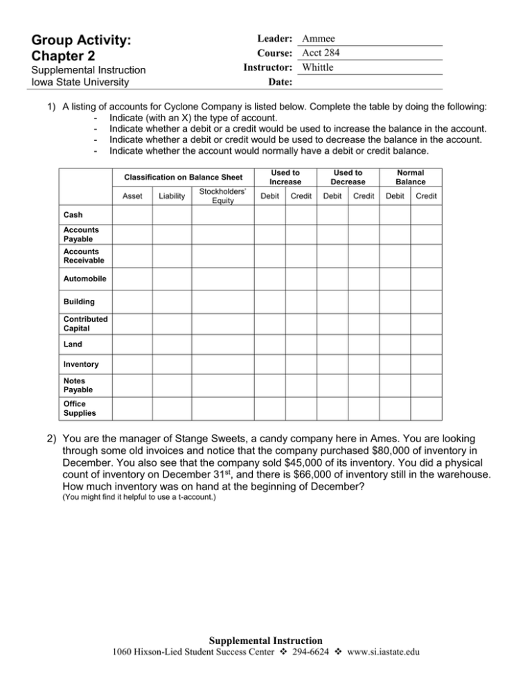 Group Activity Chapter 2 Dean Of Students Office