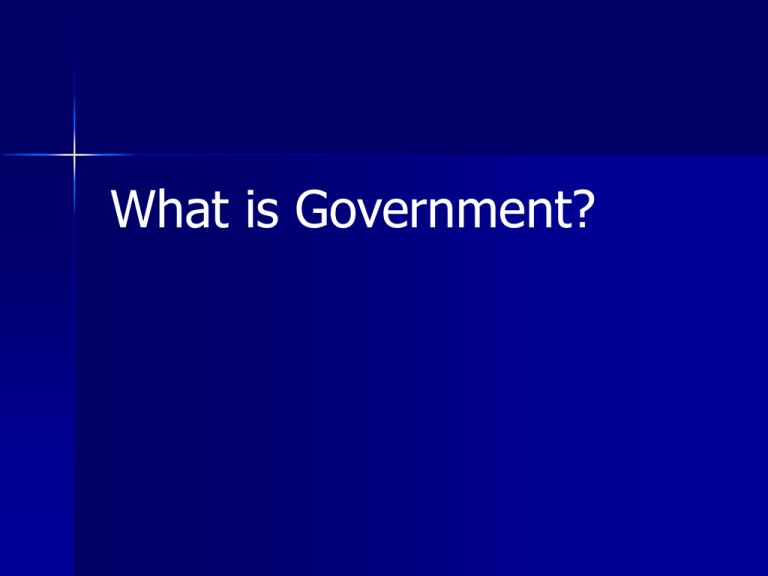 Forms Of Government