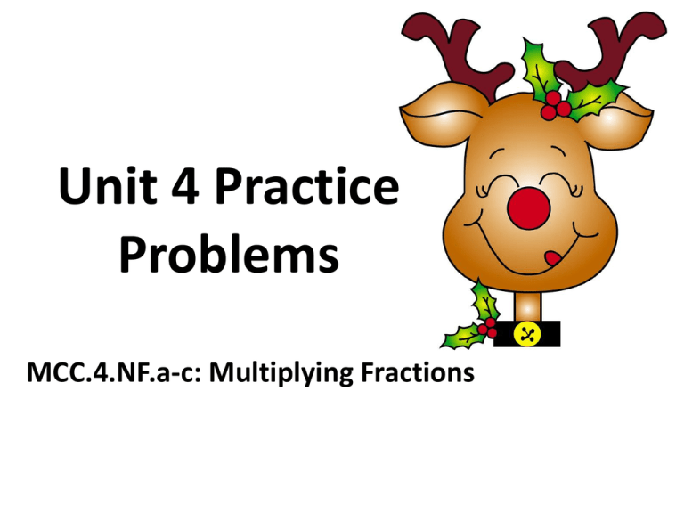 Unit 4 Practice Problems Unit 4 Practice Problems
