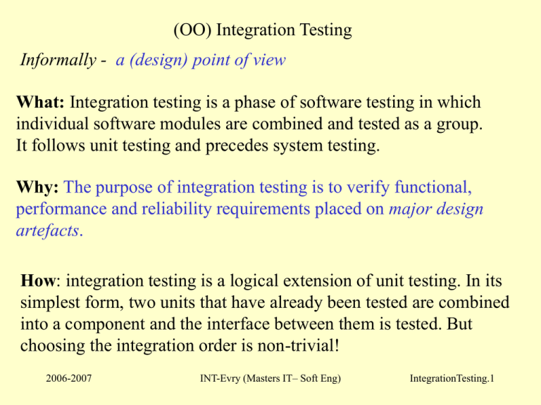 Integration Testing