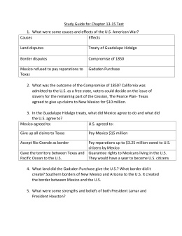 Causes of the Texas Revolution