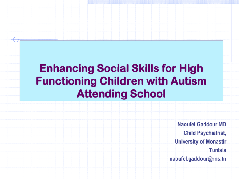 SocialSkills Child Early Intervention Medical Center