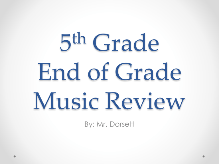 5th Grade End Of Grade Test Review