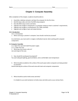 IT Essentials: PC Hardware and Software v4.0 Chapter 3 – Lab