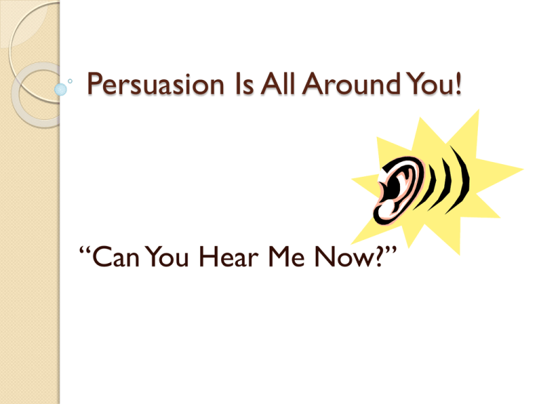 Common Persuasive Techniques Common Persuasive Techniques