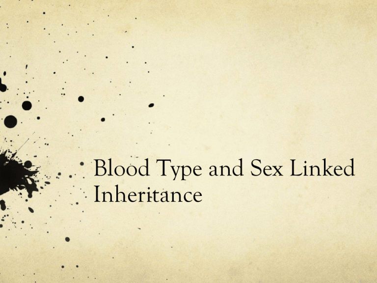 The Classic Example Of Codominance In Humans Is BLOOD TYPE