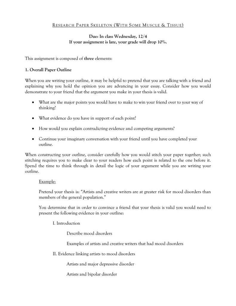 Research Paper Skeleton