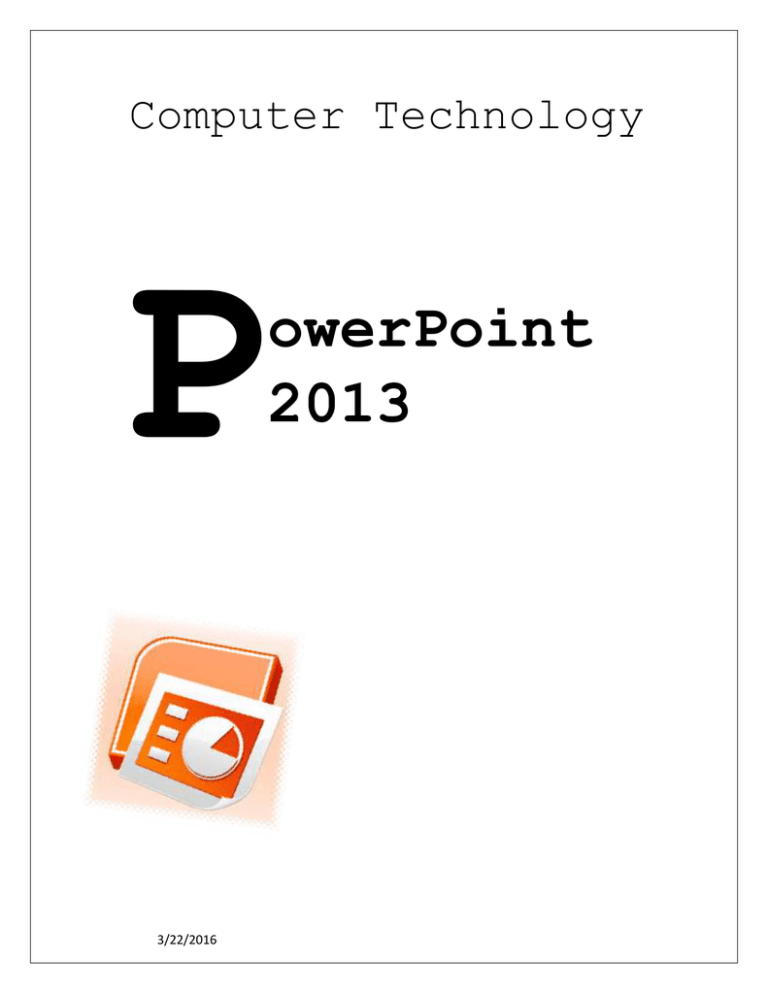 PowerPoint Activity 1