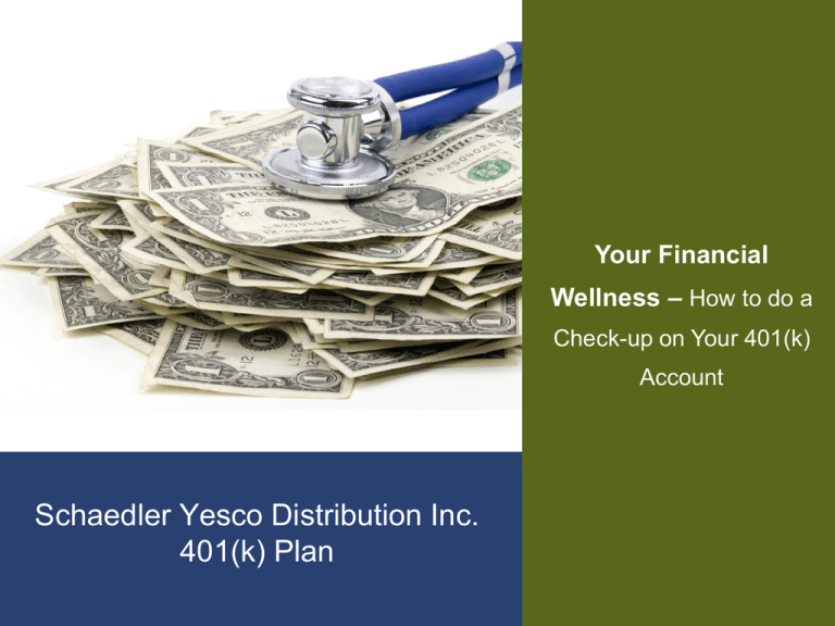401 k PLAN